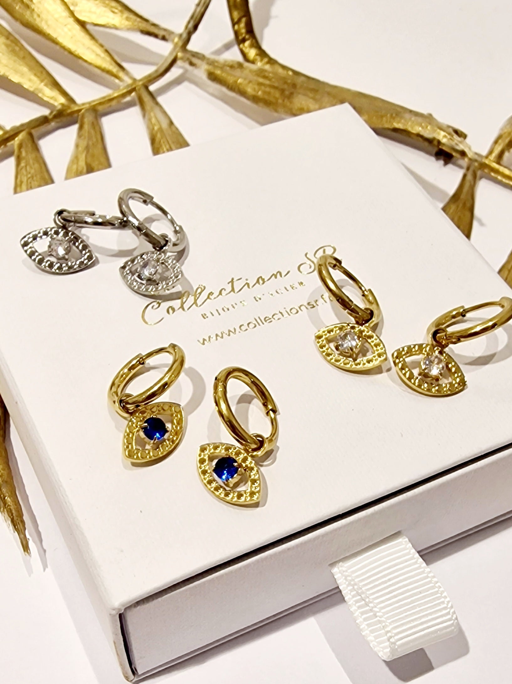 BOUCLES D'OREILLE SOUKAÏNA ACIER – Collection SR